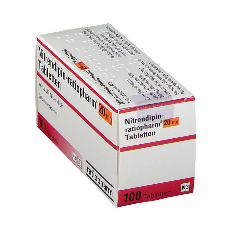 Nitrendipin-ratiopharm® 20 mg 100 St mit dem E-Rezept kaufen - Shop ...