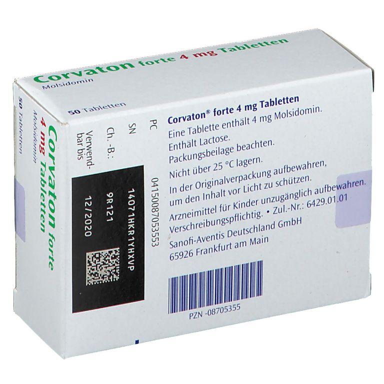 Corvaton® forte 4 mg 50 St mit dem E-Rezept kaufen - Shop Apotheke