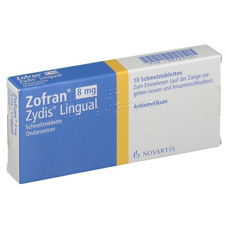 Zofran® 8 mg Zydis® Lingual 10 St mit dem E-Rezept kaufen - Shop Apotheke