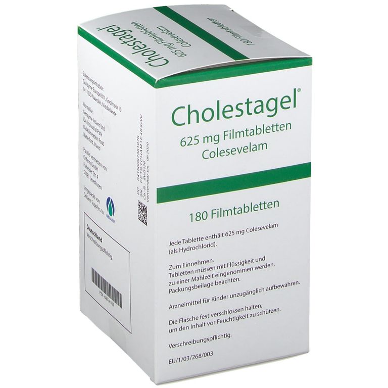 Cholestagel 625 mg 180 St mit dem E-Rezept kaufen - Shop Apotheke