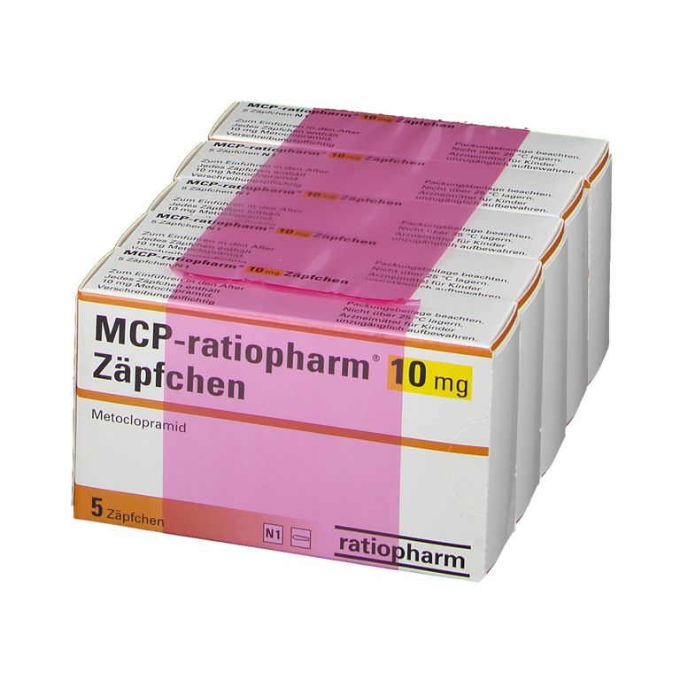 MCP-ratiopharm® 10 mg Zäpfchen 25 St mit dem E-Rezept kaufen - Shop ...