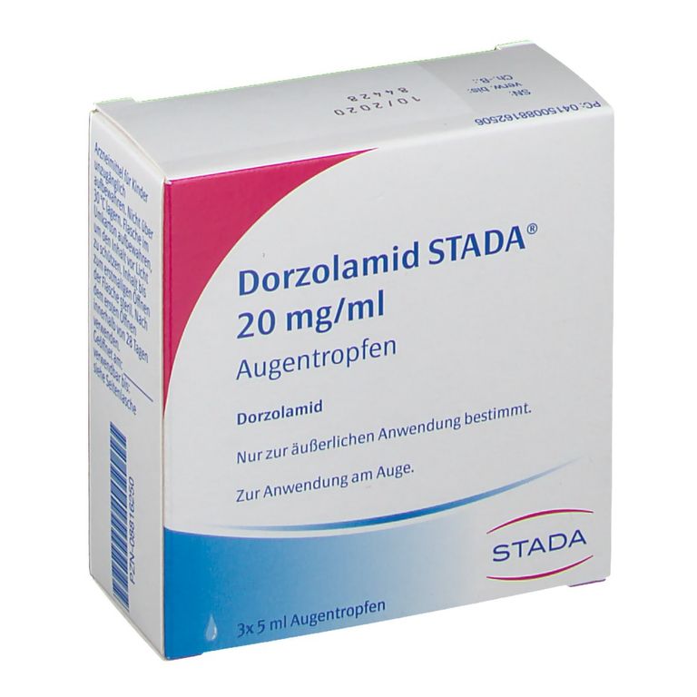 Dorzolamid STADA® 20 mg/ml 3x5 ml mit dem E-Rezept kaufen - Shop Apotheke