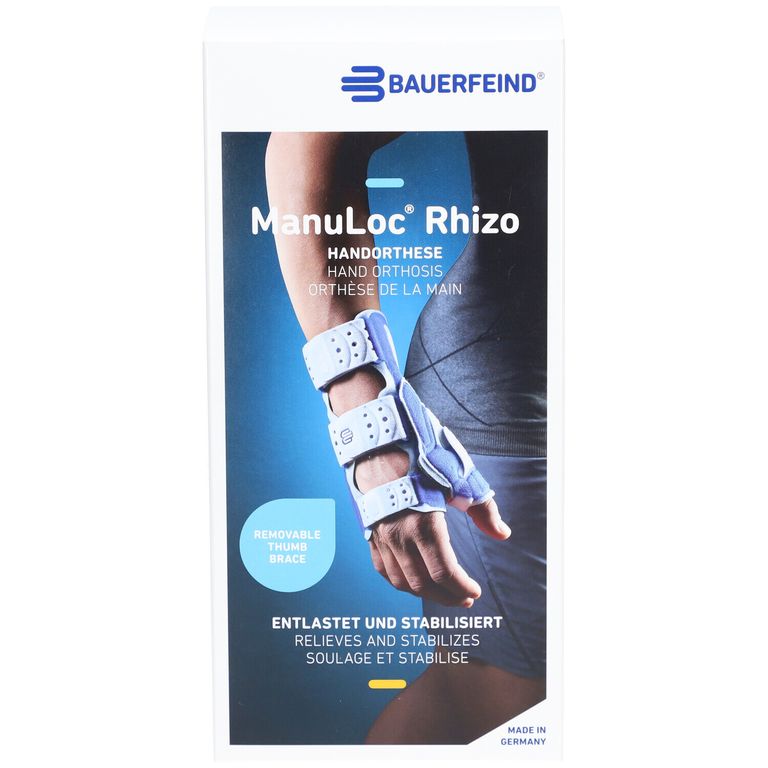 BAUERFEIND Manuloc® Rhizo Orthese Handgelenk-Daumen Stabilisator Größe ...