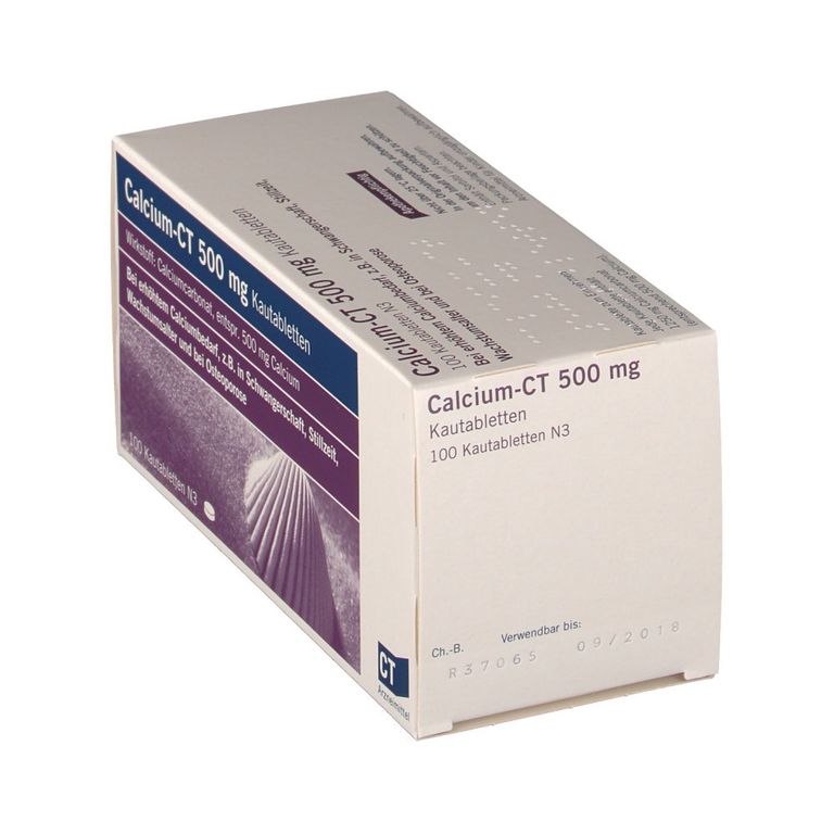Calcium-CT 500 mg Kautabletten 100 St - Shop Apotheke
