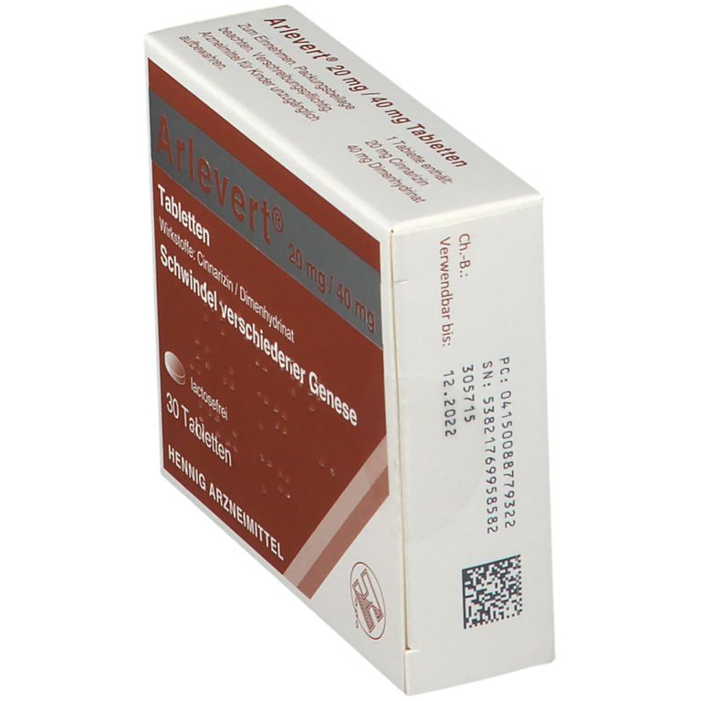 Arlevert® 20 mg/40 mg 30 St mit dem E-Rezept kaufen - Shop Apotheke