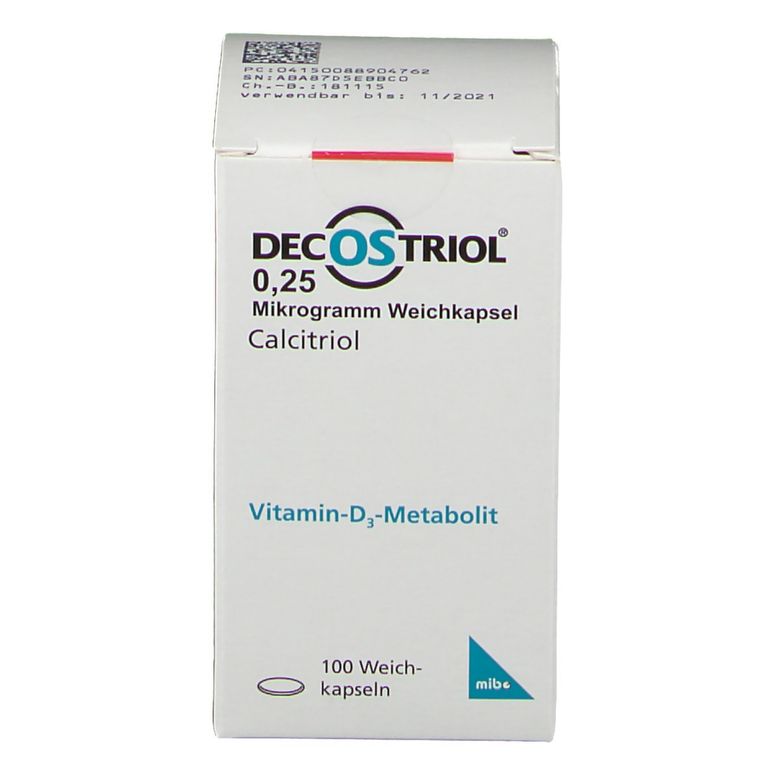 Decostriol 0,25 µg 100 St mit dem E-Rezept kaufen - Shop Apotheke