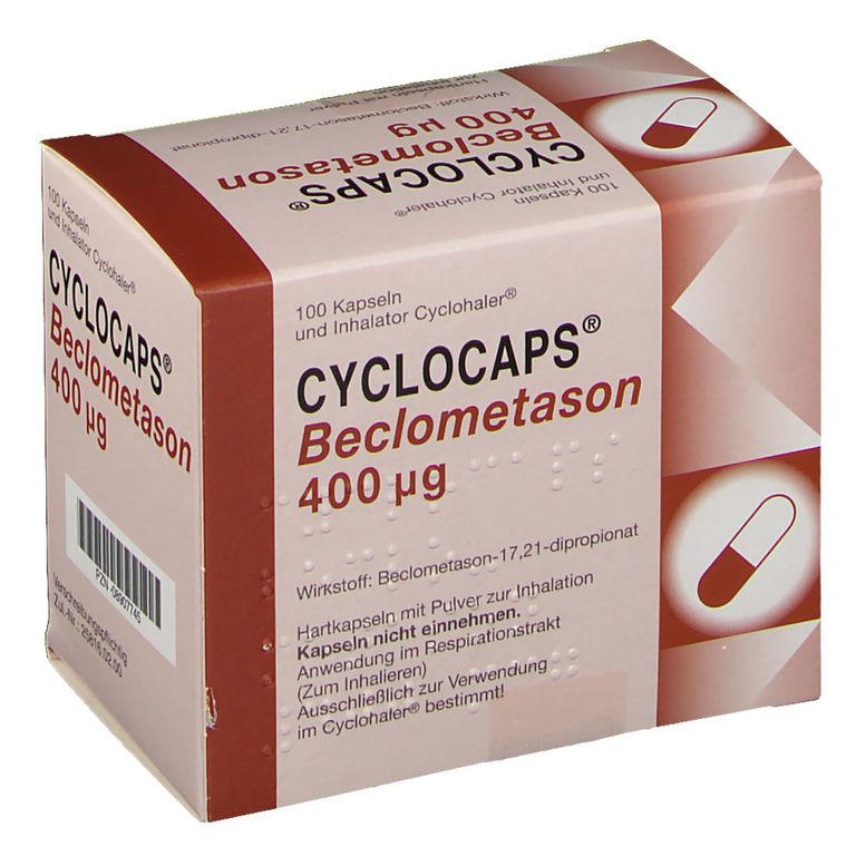 CYCLOCAPS Beclometason 400 µg 100 St mit dem E-Rezept kaufen - Shop ...