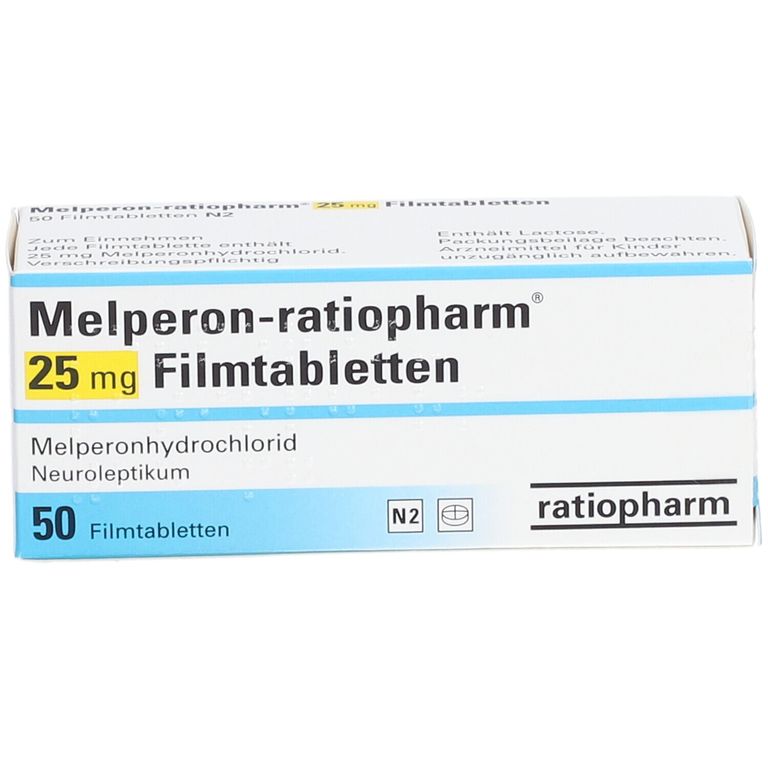Melperon-ratiopharm® 25 mg 50 St mit dem E-Rezept kaufen - Shop Apotheke