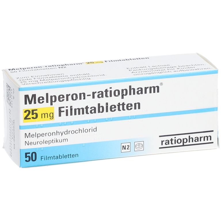 Melperon-ratiopharm® 25 mg 50 St mit dem E-Rezept kaufen - Shop Apotheke