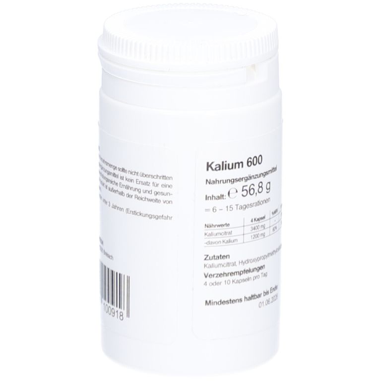 Kalium 600 Kapseln 60 St - Shop Apotheke