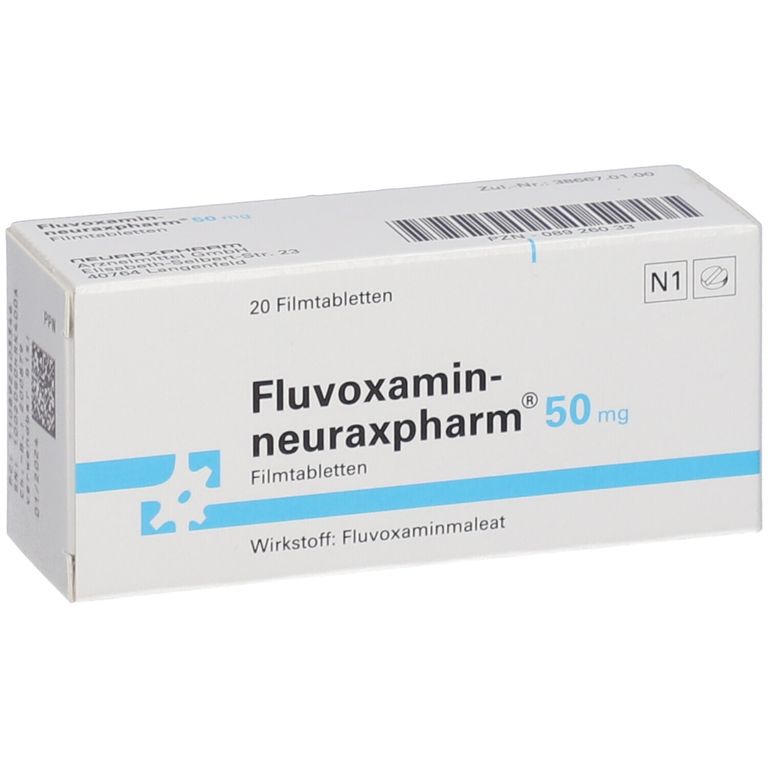 Fluvoxamin-neuraxpharm® 50 mg 20 St mit dem E-Rezept kaufen - Shop Apotheke