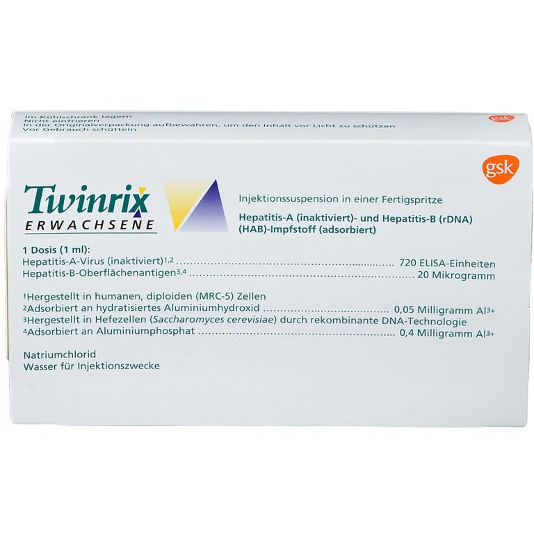 Twinrix Erwachsene 10x1 St mit dem E-Rezept kaufen - Shop Apotheke
