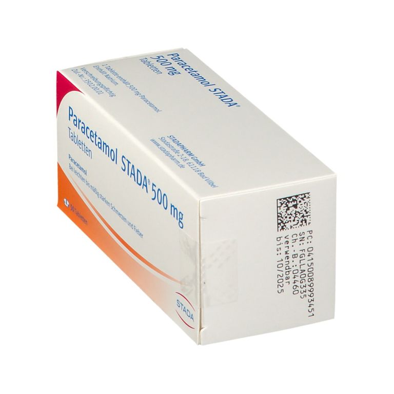 Paracetamol STADA®® 500 mg 50 St mit dem E-Rezept kaufen - Shop Apotheke