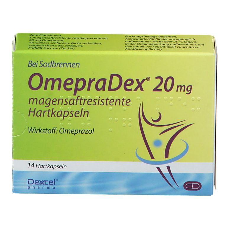 OmepraDex 20 mg 14 St - Shop Apotheke