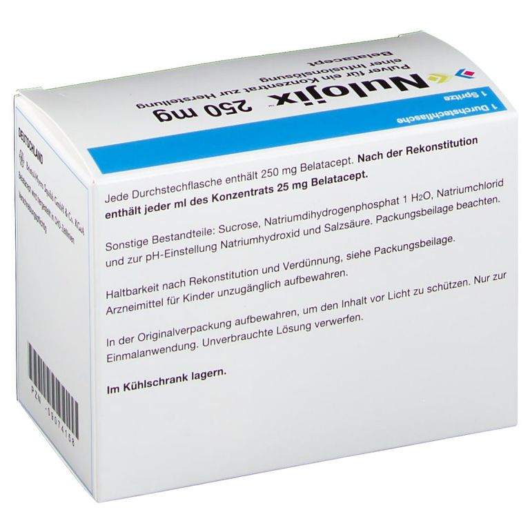 Nulojix™ 250 mg 1x250 mg mit dem E-Rezept kaufen - Shop Apotheke