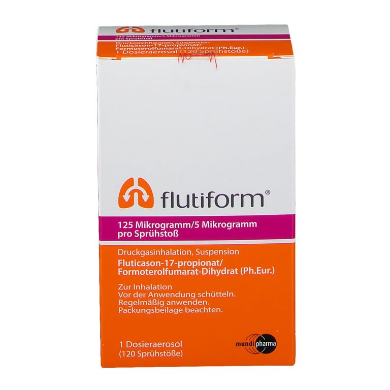 flutiform® 125 µg/5 µg pro Sprühstoß 1 St mit dem E-Rezept kaufen ...