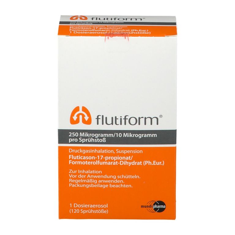 flutiform® 250 µg/10 µg pro Sprühstoß 1 St mit dem E-Rezept kaufen ...