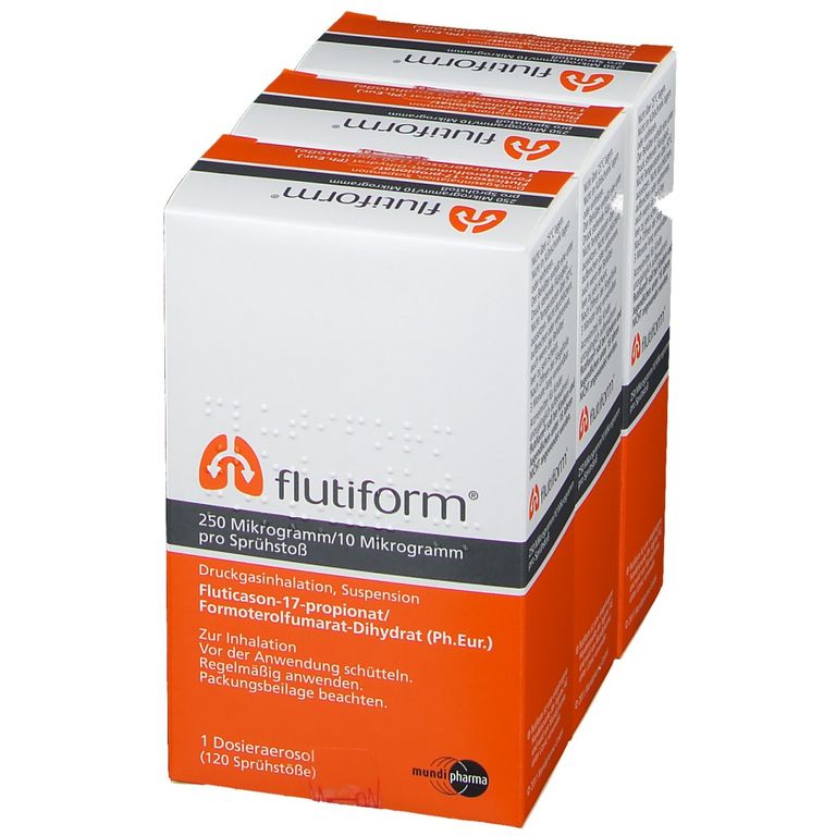 flutiform® 250 µg/10 µg pro Sprühstoß 3 St mit dem E-Rezept kaufen ...