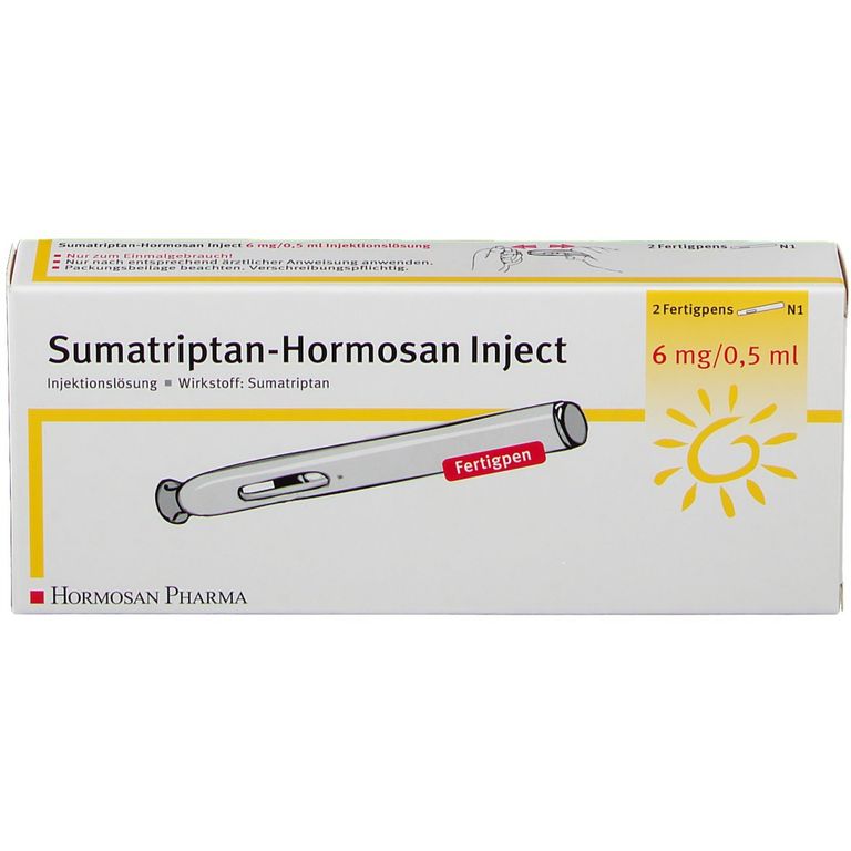 Sumatriptan-Hormosan Inject 6 mg/0,5 ml 2 St mit dem E-Rezept kaufen ...