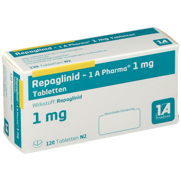 Repaglinid 1A Pharma® 1Mg 120 St mit dem E-Rezept kaufen - Shop Apotheke