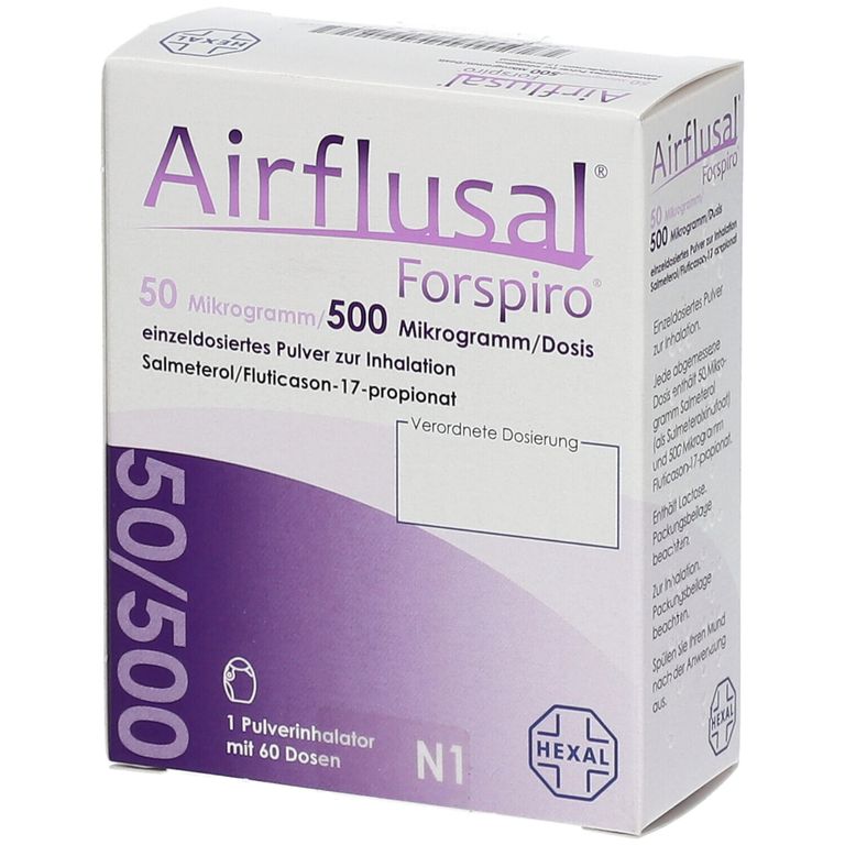 Airflusal® Forspiro® 50 µg/500 µg/Dosis 1 St mit dem E-Rezept kaufen ...