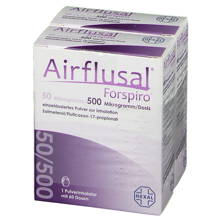 Airflusal® Forspiro® 50 µg/500 µg/Dosis 2 St mit dem E-Rezept kaufen ...
