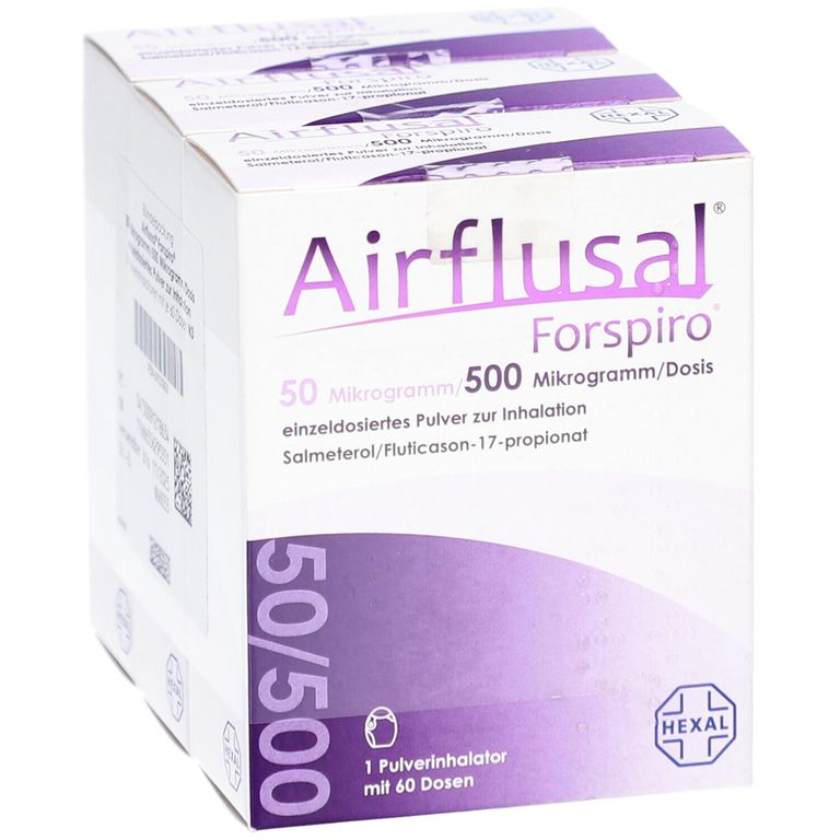 Airflusal® Forspiro® 50 µg/500 µg/Dosis 3 St mit dem E-Rezept kaufen ...