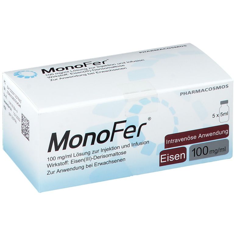 MonoFer® 100 mg/ml 5x5 ml mit dem E-Rezept kaufen - Shop Apotheke