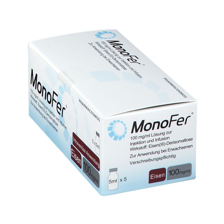 MonoFer® 100 mg/ml 5x5 ml mit dem E-Rezept kaufen - Shop Apotheke