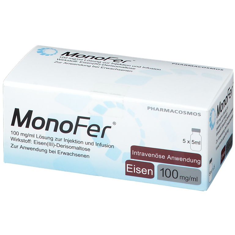 MonoFer® 100 mg/ml 5x5 ml mit dem E-Rezept kaufen - Shop Apotheke
