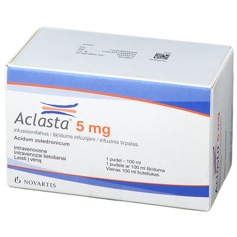 ACLASTA 5 mg Infusionslösung 100 ml mit dem E-Rezept kaufen - Shop Apotheke