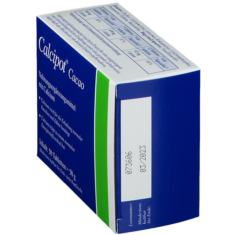 Calcipot® Cacao Kautabletten 50 St - Shop Apotheke