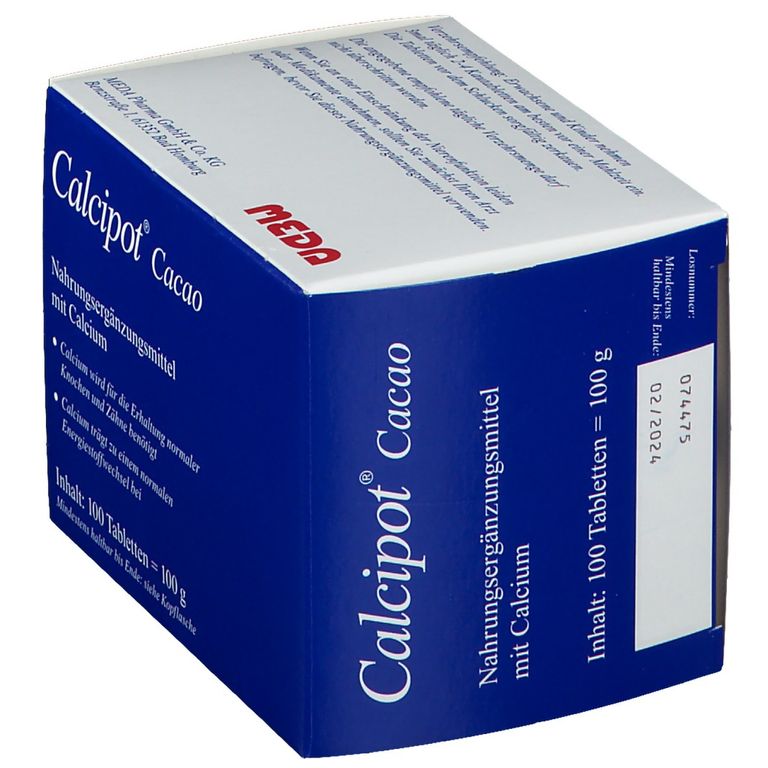 Calcipot® Cacao Kautabletten 100 St - Shop Apotheke