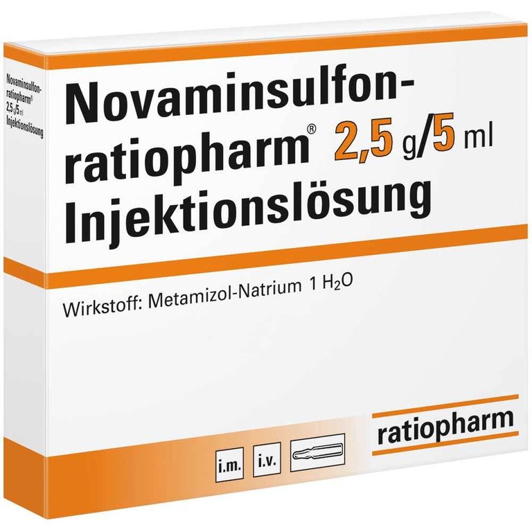 Novaminsulfon-ratiopharm® 2,5 g/5 ml 10 St mit dem E-Rezept kaufen ...