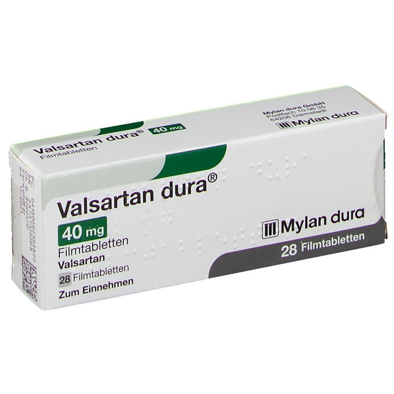 Valsartan dura® 40 mg 28 St mit dem E-Rezept kaufen - Shop Apotheke