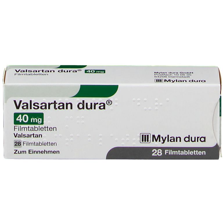 Valsartan dura® 40 mg 28 St mit dem E-Rezept kaufen - Shop Apotheke
