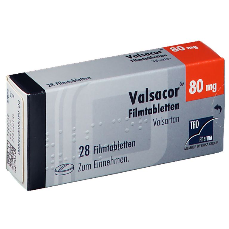 Valsacor® 80 mg 28 St mit dem E-Rezept kaufen - Shop Apotheke
