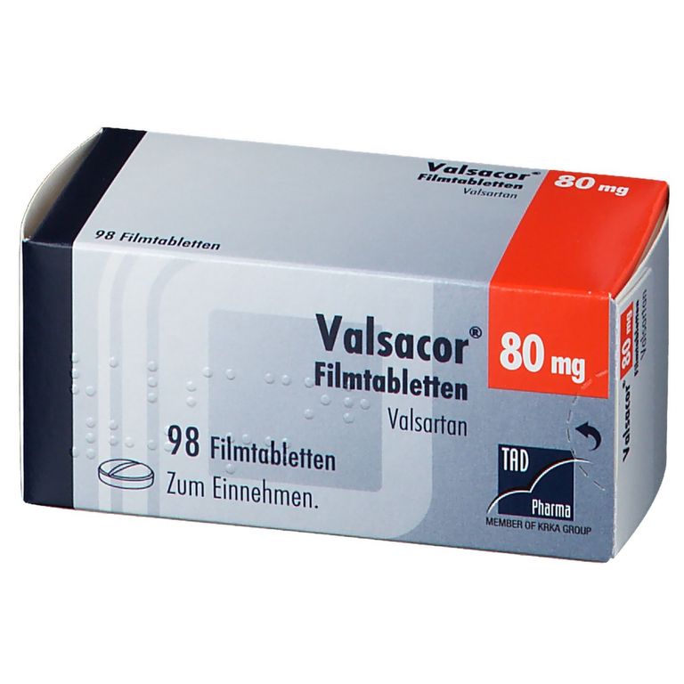Valsacor® 80 mg 98 St mit dem E-Rezept kaufen - Shop Apotheke