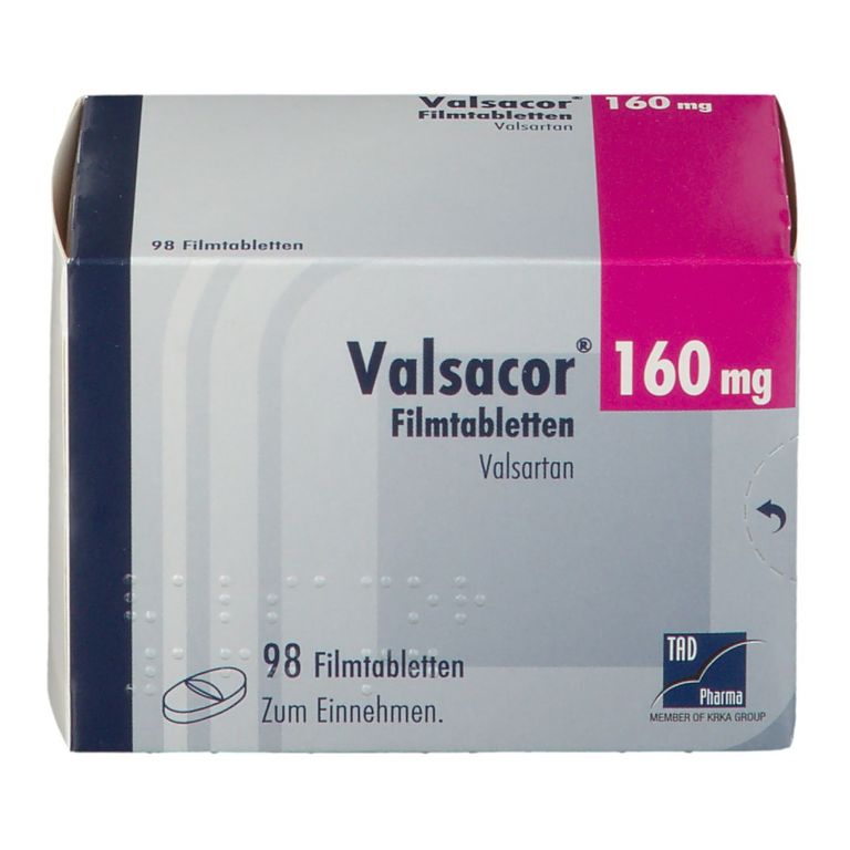 Valsacor® 160 mg 98 St mit dem E-Rezept kaufen - Shop Apotheke