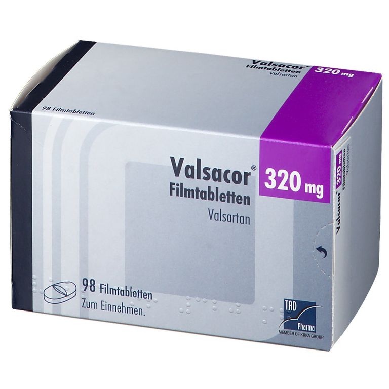 Valsacor® 320 mg 98 St mit dem E-Rezept kaufen - Shop Apotheke