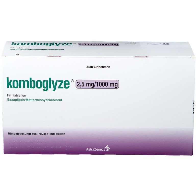 Komboglyze® 2,5 mg/1000 mg 196 St mit dem E-Rezept kaufen - Shop Apotheke