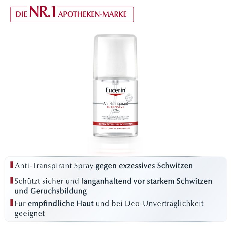 Eucerin Anti-Transpirant Intensiv 72h Pump-Spray – Wirksames Deo gegen ...
