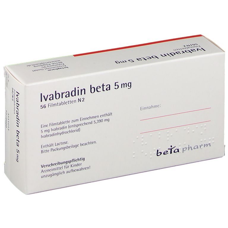 Ivabradin beta 5 mg 56 St mit dem E-Rezept kaufen - Shop Apotheke