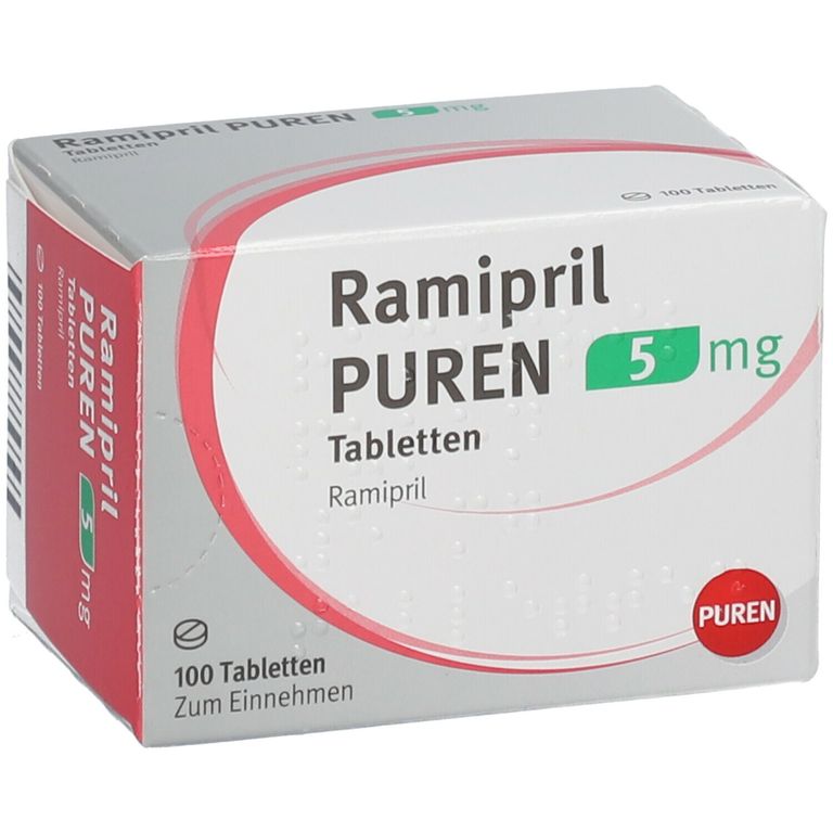 Ramipril PUREN 5 mg 100 St mit dem E-Rezept kaufen - Shop Apotheke