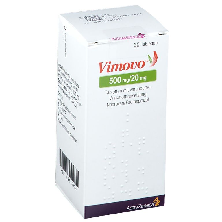 Vimovo™ 500 mg/20 mg 60 St mit dem E-Rezept kaufen - Shop Apotheke