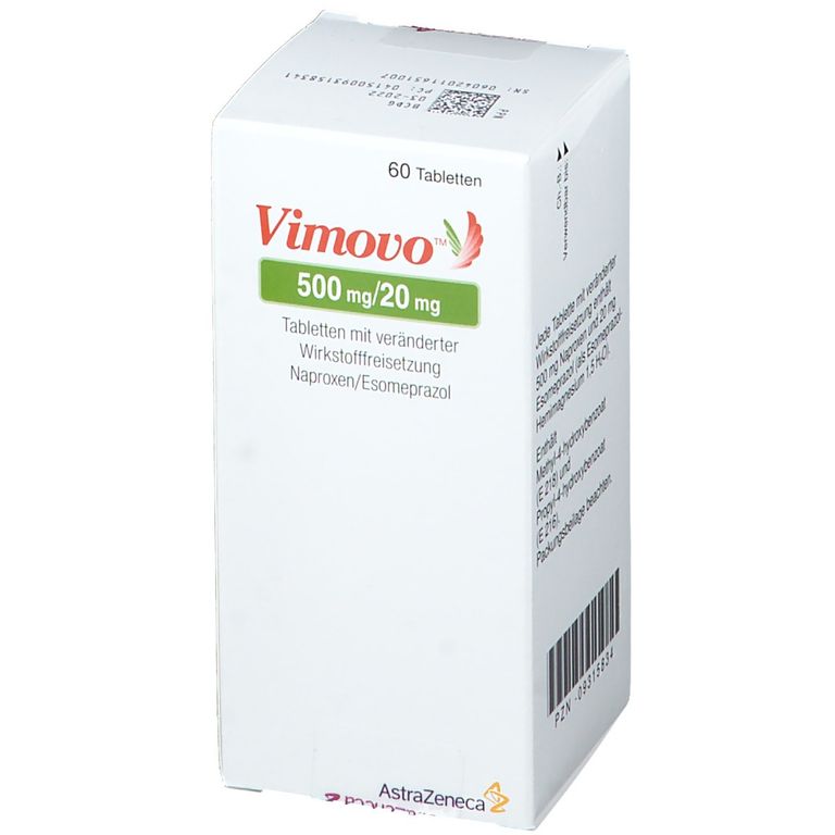 Vimovo™ 500 mg/20 mg 60 St mit dem E-Rezept kaufen - Shop Apotheke