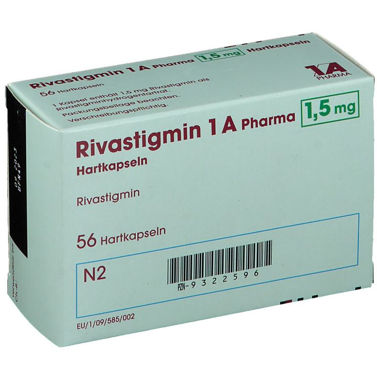 Rivastigmin 1A Ph1.5Mg Har 56 St mit dem E-Rezept kaufen - Shop Apotheke