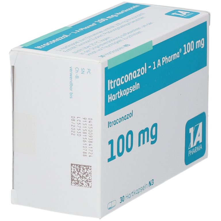 Itraconazol 1A Pharm 100Mg 30 St mit dem E-Rezept kaufen - Shop Apotheke