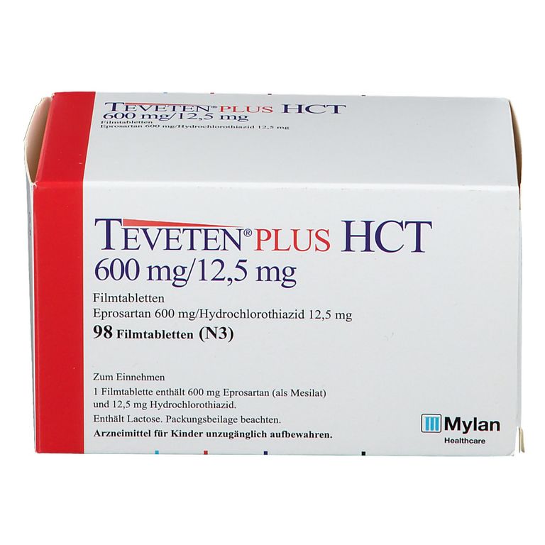 Teveten® Plus HCT 600 mg/12,5 mg 98 St mit dem E-Rezept kaufen - Shop ...