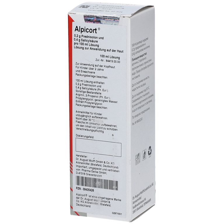Alpicort® Lösung 100 ml mit dem E-Rezept kaufen - Shop Apotheke
